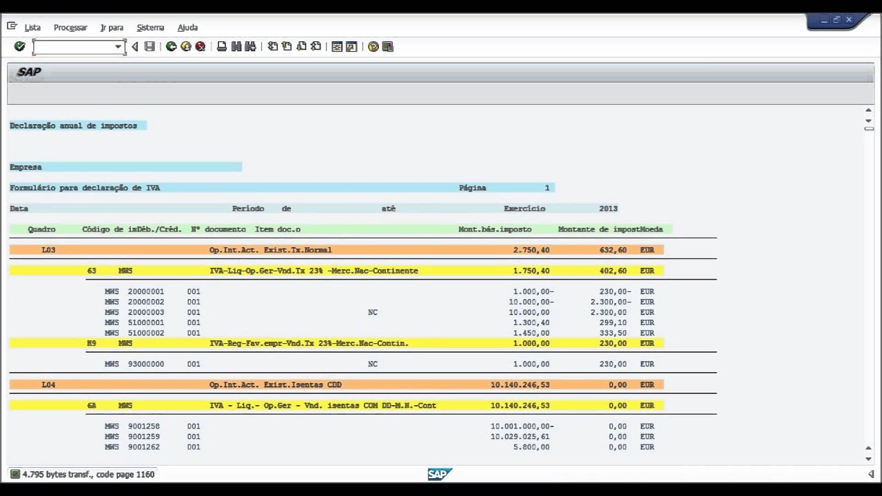 Tutorial Video - Declaração Anual IVA SAP - YouTube