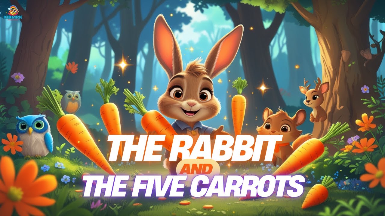 The Rabbit and the Five Carrots | Kids Story - YouTube