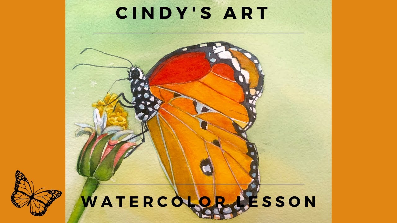 Watercolor Painting Tutorial Butterfly | Step by Step Lesson - YouTube