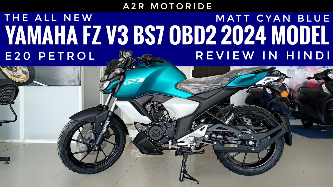 2024 Yamaha FZ V3 Cyan Blue Review - Better Than Unicorn And Pulsar 150 ...