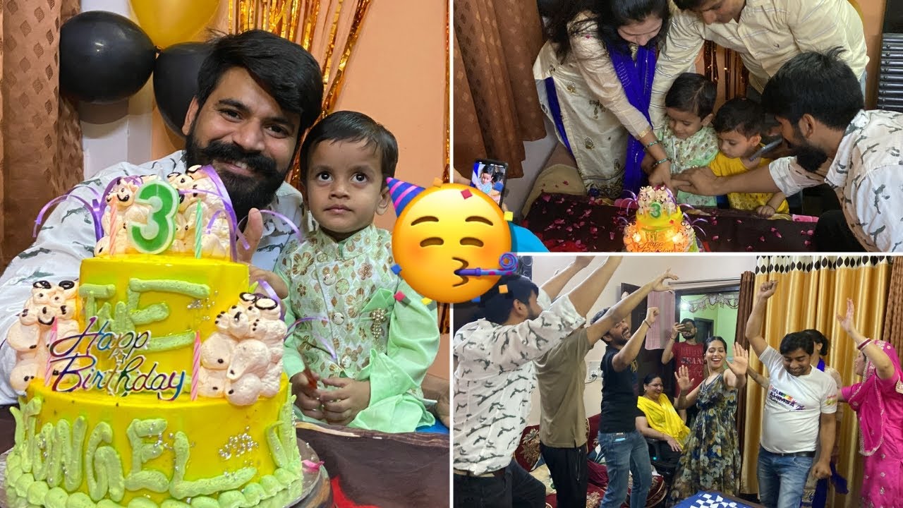 little champ birthday vlog full on masti & he's 3 year complete🥳😍| vlog ...