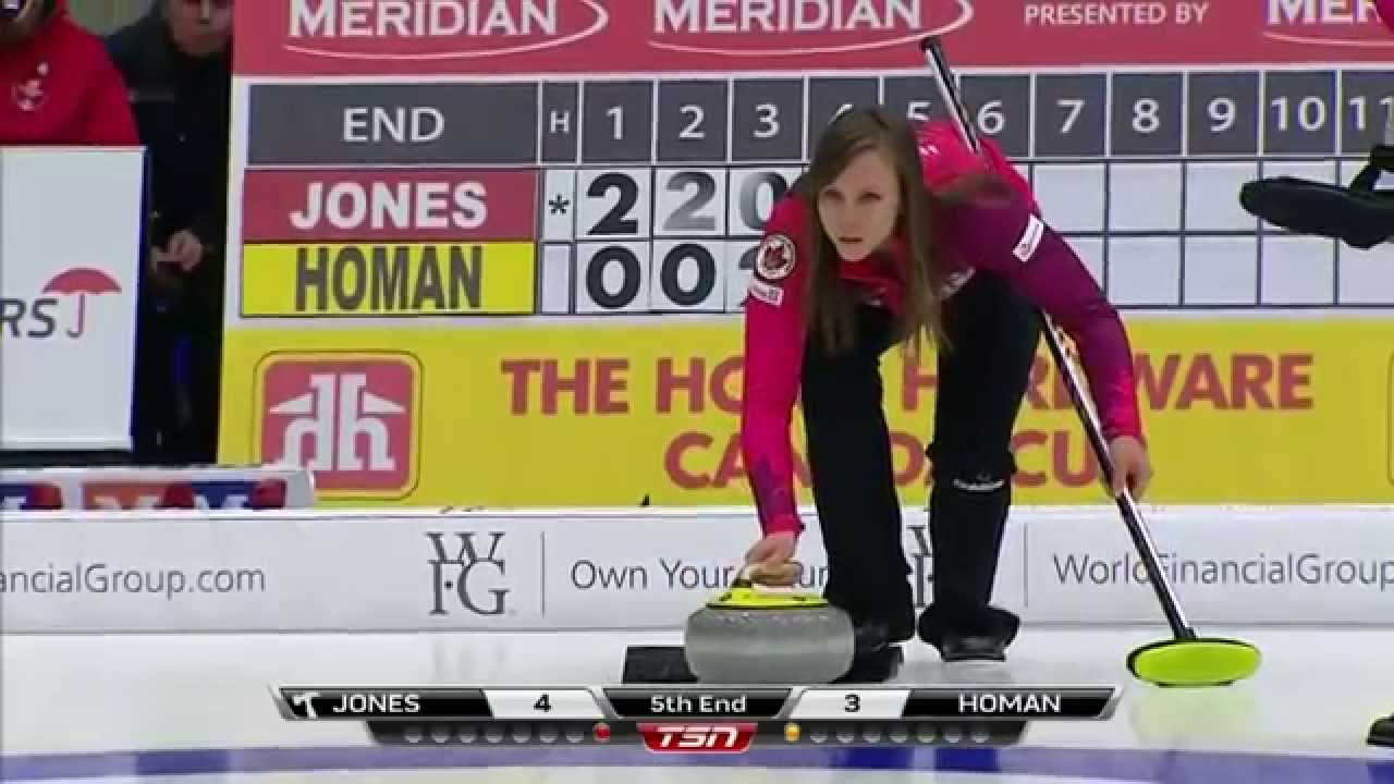 Two great shots by Rachel Homan - YouTube
