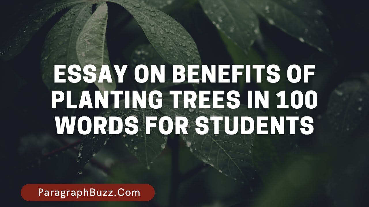 Essay on Benefits of Planting Trees in 100 Words for Students - YouTube