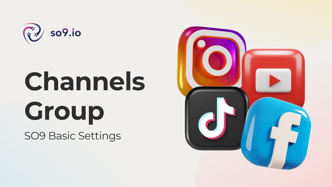 How to use Channels Group | SO9 Basic Settings - YouTube