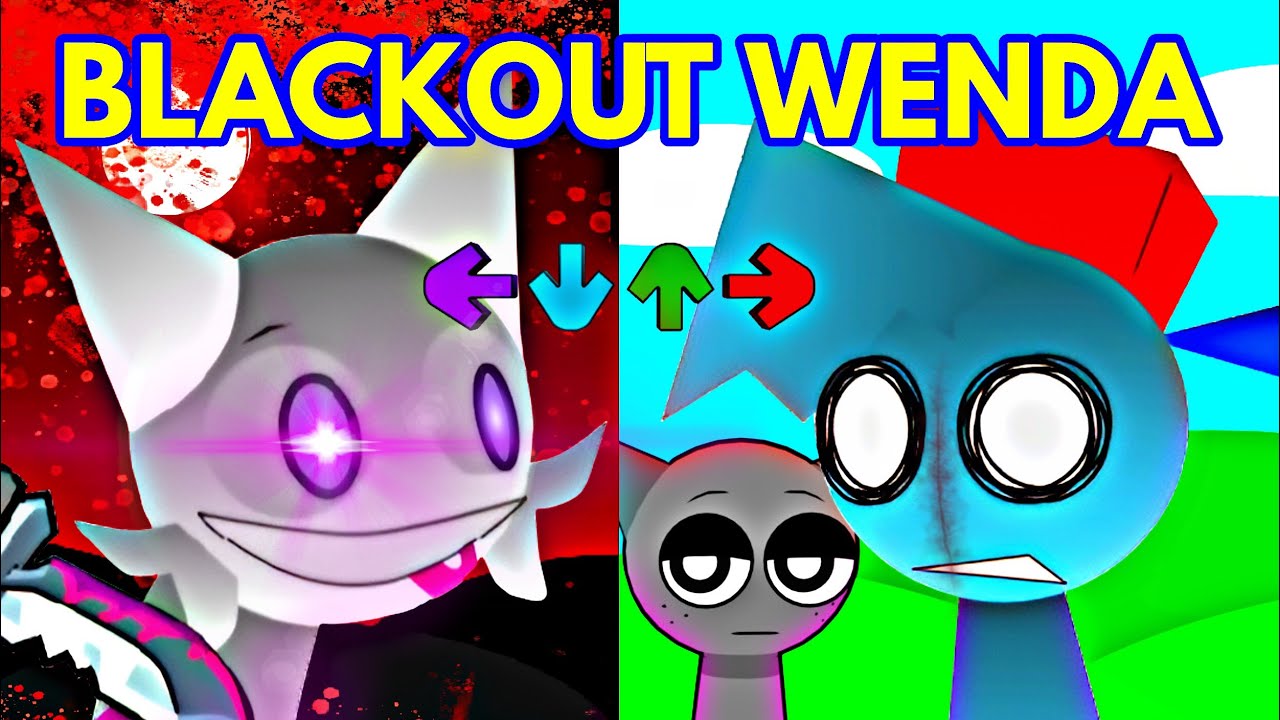 Friday Night Funkin' NEW BLACKOUT Wenda Vs Gray BF | Incredibox Sprunki ...