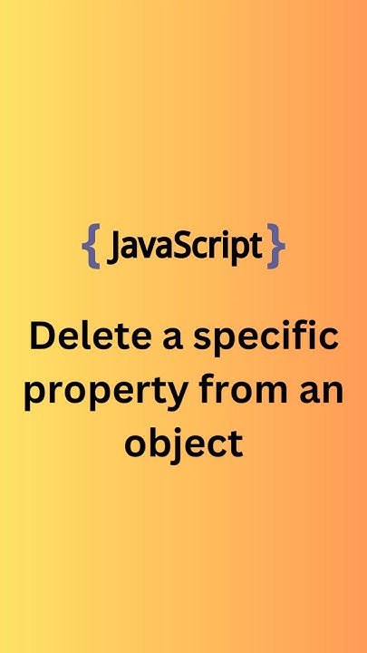 Delete specific property from object JavaScript.#education #coding #programming #learning # ...