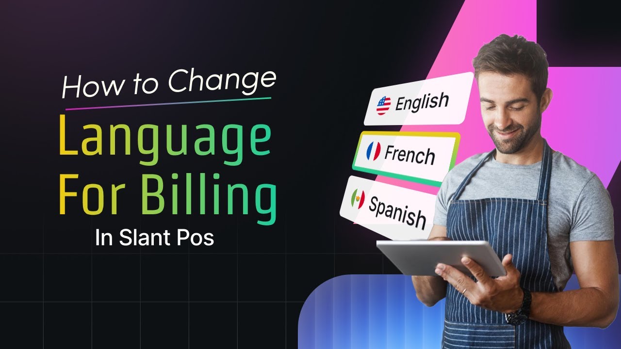 How To Do Billing in French , Spanish Language using Slant POS - YouTube