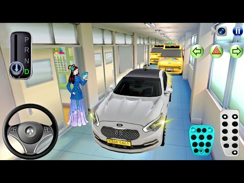 New Sedan Taxi Car Kia K900 in School Building 🏩 3D Driving Class - Android ios 3D Gameplay 2025