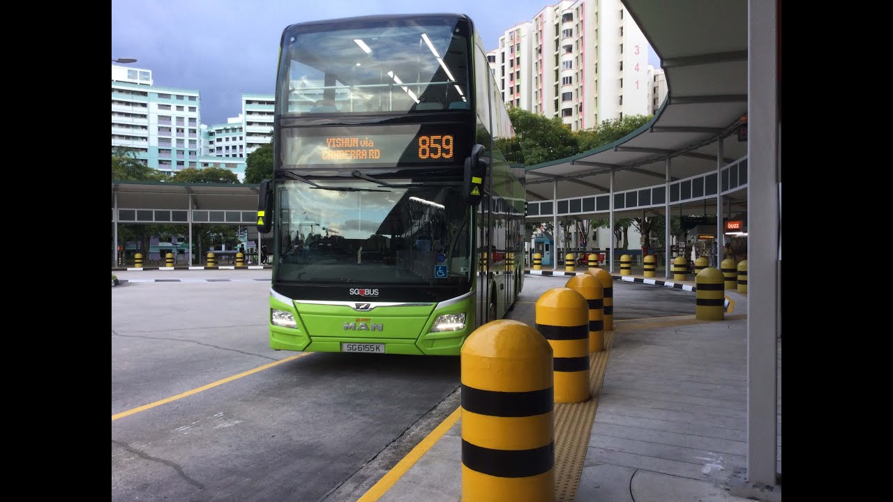 SMRT Bus Service 859 [SG6155K]: Blk 315 → Yishun Int - YouTube