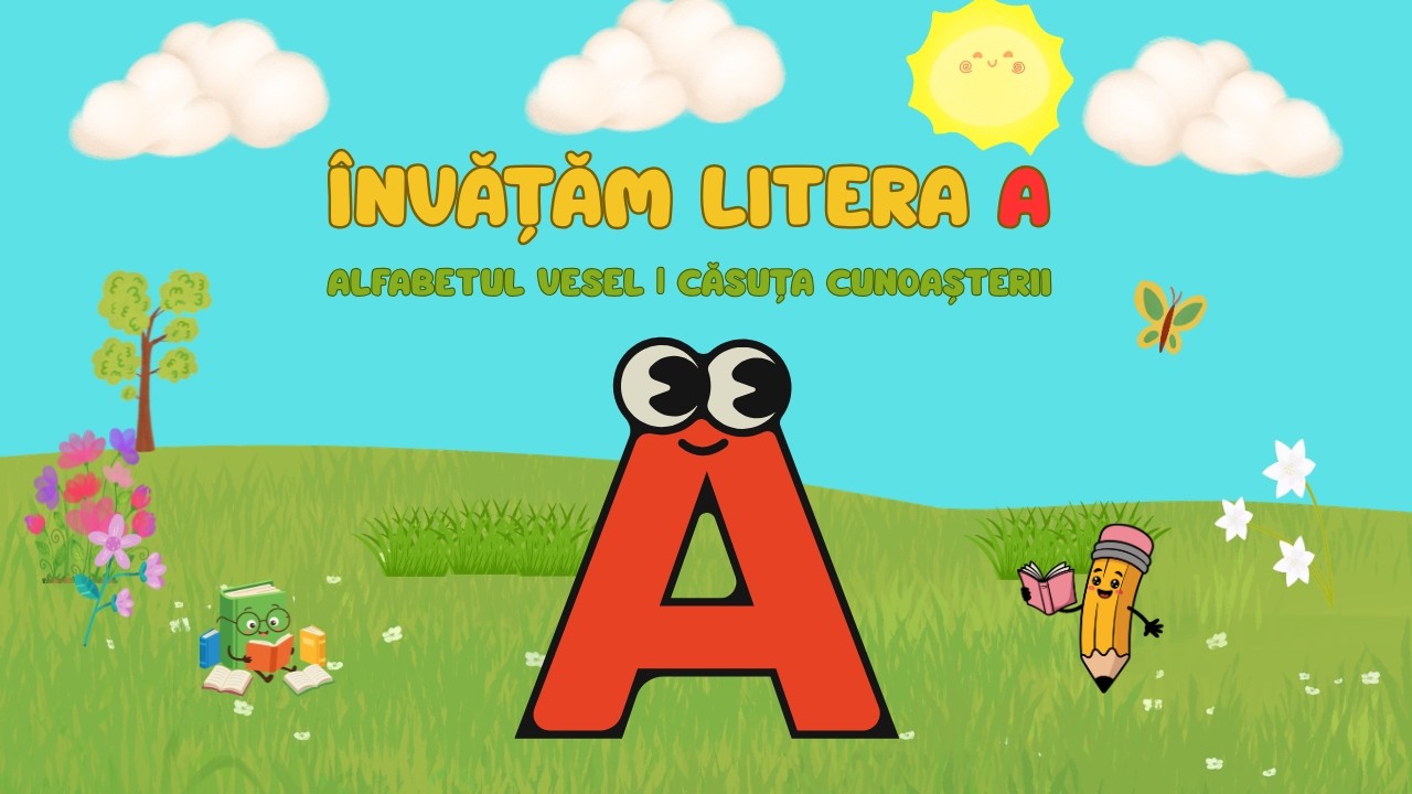 Învățăm litera A 🅰️ | Alfabetul vesel pentru copii – Căsuța Cunoașterii ...
