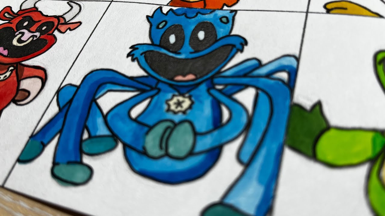 Drawing Snidey Spidey (Poppy Playtime Chapter 4) - YouTube