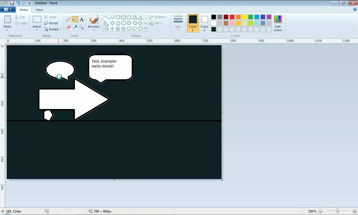 HD Test - MS Paint (Windows 7 7068) - YouTube