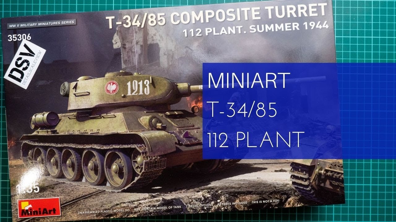 Miniart 1/35 T-34/85 Composite Turret (35306) Review - YouTube
