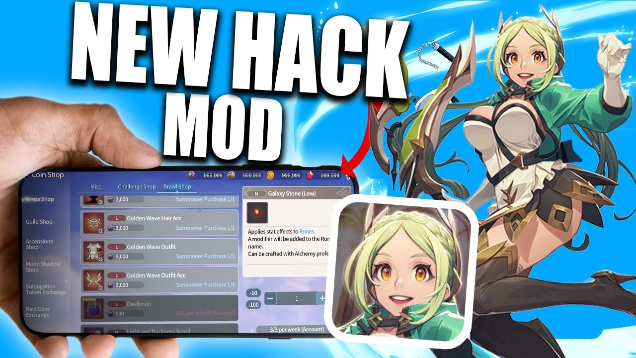 Summoners War Chronicles HACK 999,999 Unlimited Currencies MOD APK (iOS ...