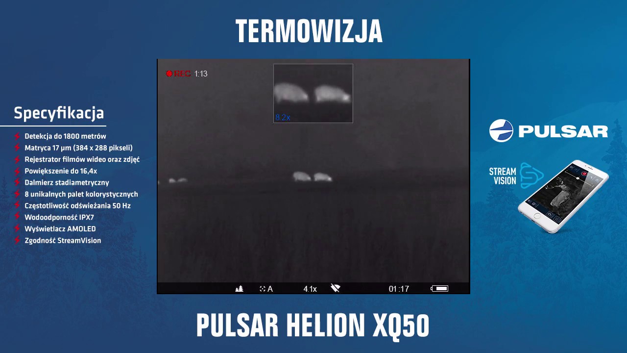 Termowizor Pulsar Helion XQ 50 - YouTube