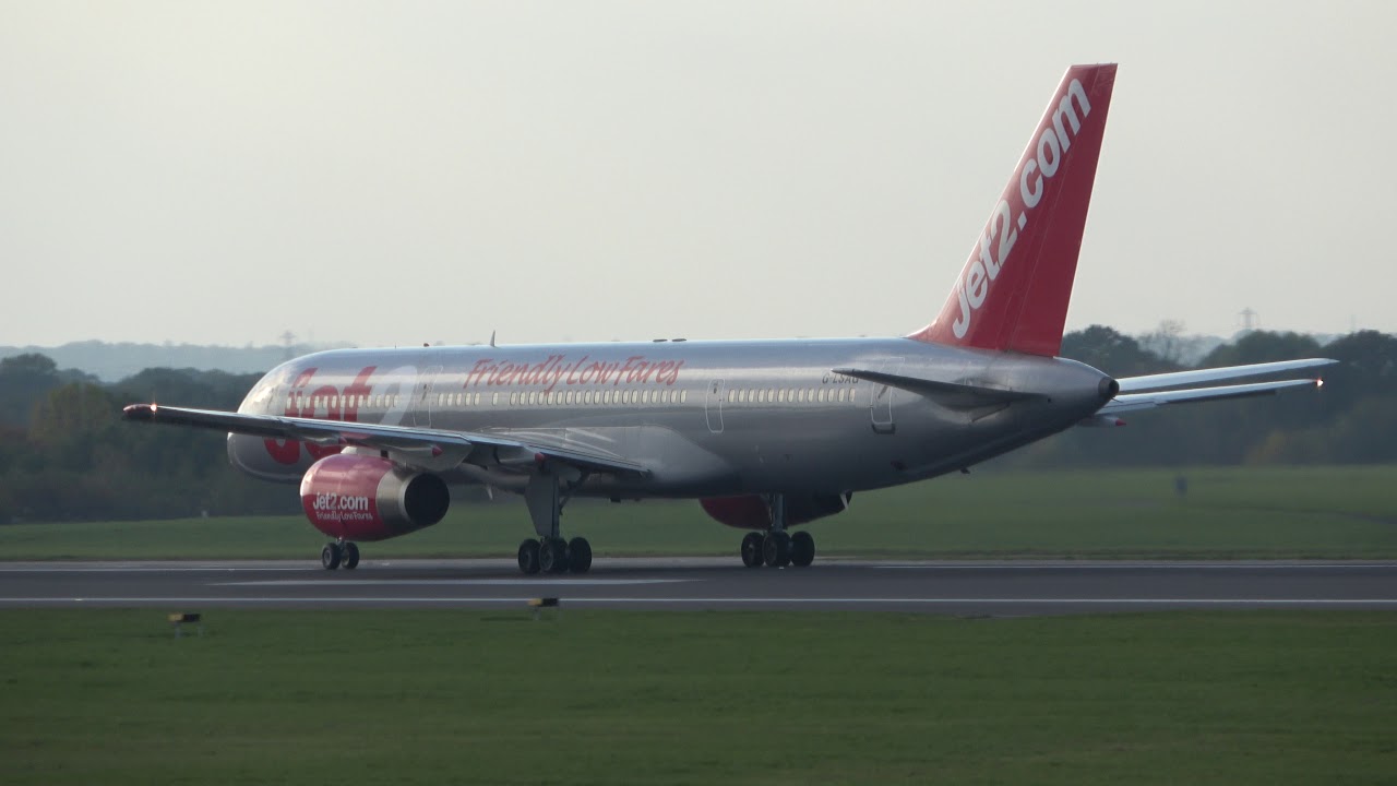 Jet2 LS891 G-LSAG Boeing 757-21B Manchester MAN To Arrecife Airport ACE ...