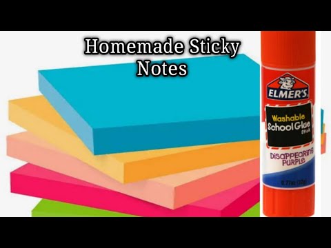 Beautiful homemade Sticky Notes At - YouTube