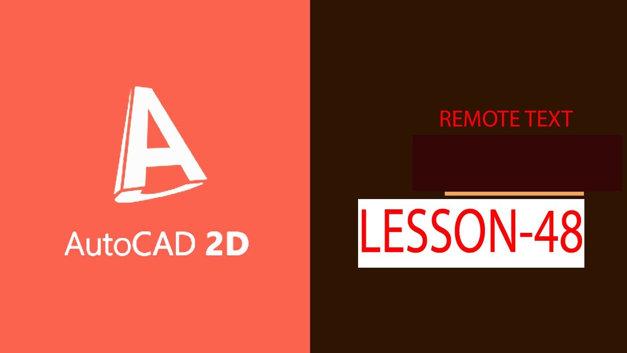 HOW TO LEARN REMOTE TEXT IN AUTOCAD YouTube HOW TO LEARN REMOTE TEXT IN AUTOCAD YouTube