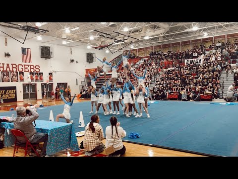 Mercy Academy Cheer- Bullitt East Performance 2024 - YouTube
