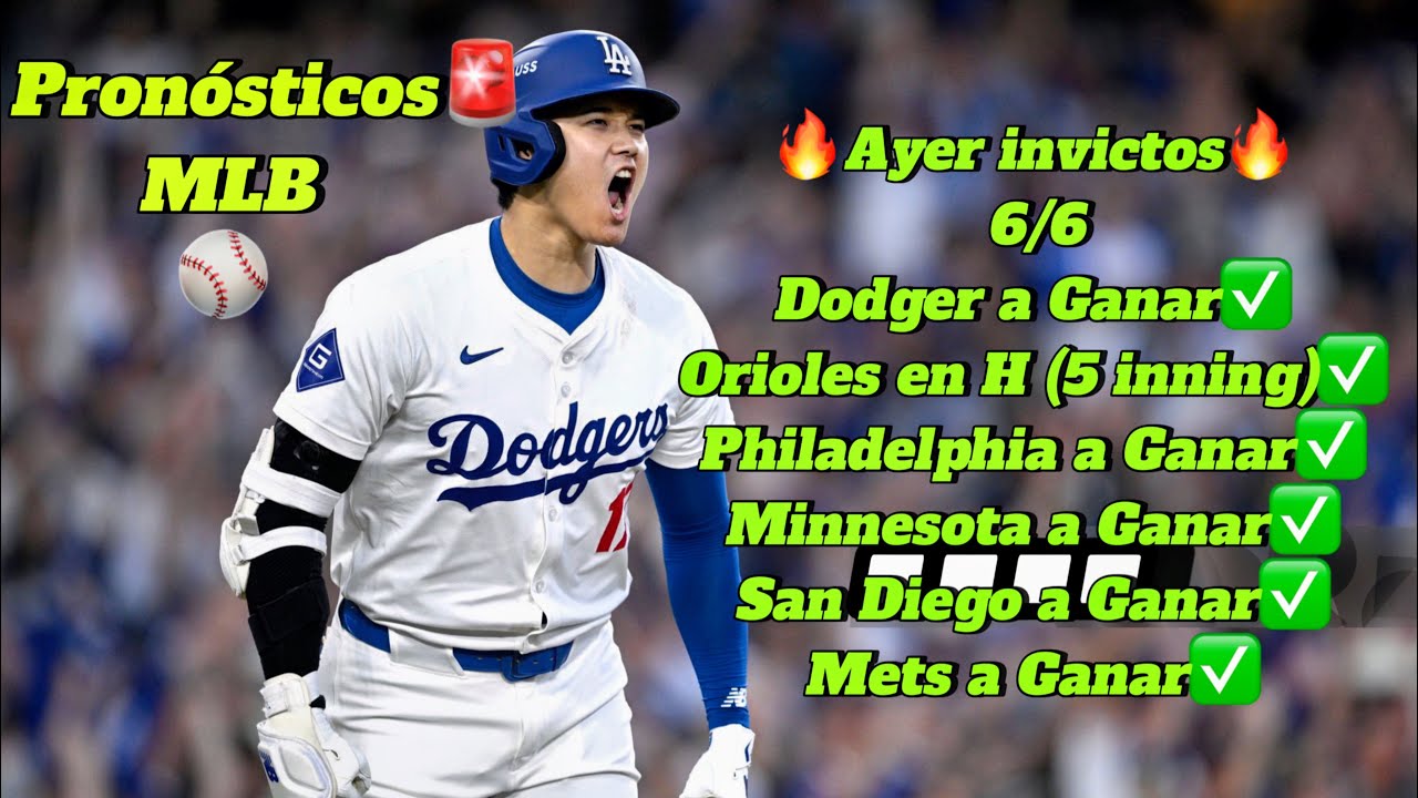 Pronósticos de MLB para Hoy miércoles 28 de Mayo. Ayer invictos! De 6/6 ...