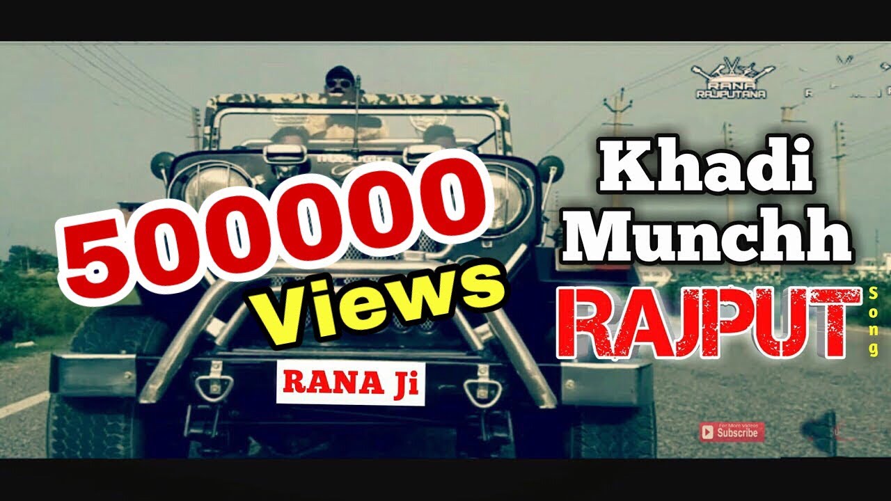 New Rajput Song - Khadi Munchh | Sagar Rana | RANA Ji HuKuM | RANA ...