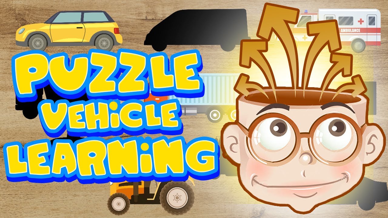 Puzzles for Toddlers and Kids Learning Vehicles Riddle - YouTube