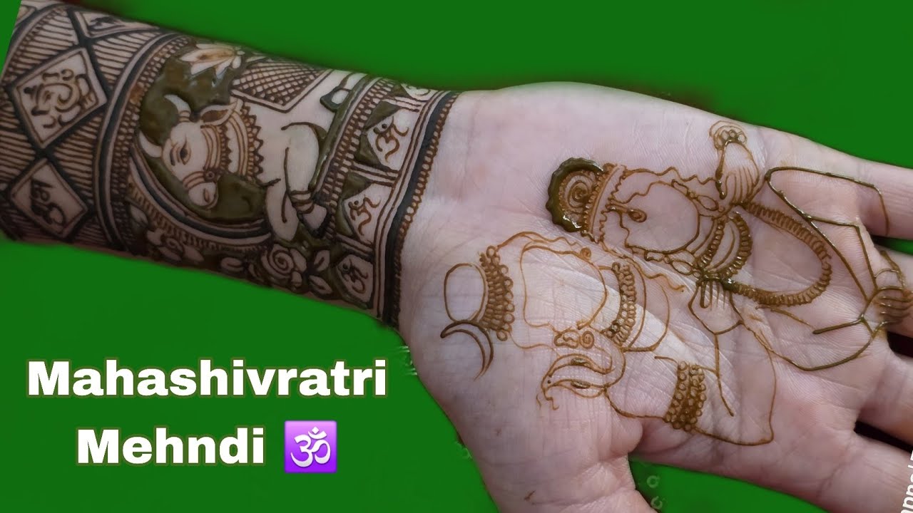 Mahashivratri Special Mehndi Design 🔱 | Shivratri Mehndi Design 2026 ...