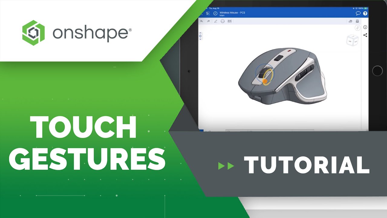 Onshape Mobile Touch Gestures - YouTube