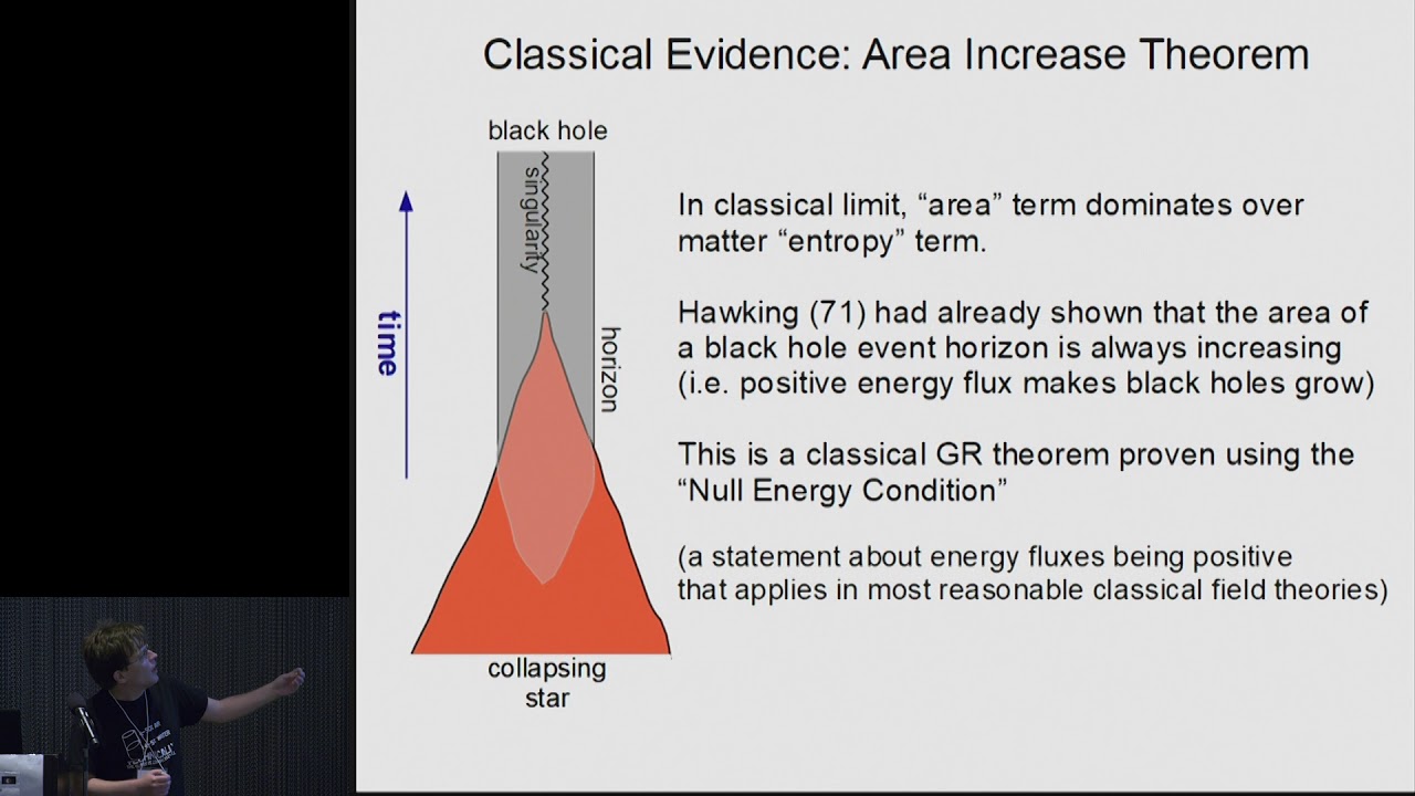 Aron Wall: Black Holes and the Second Law - YouTube