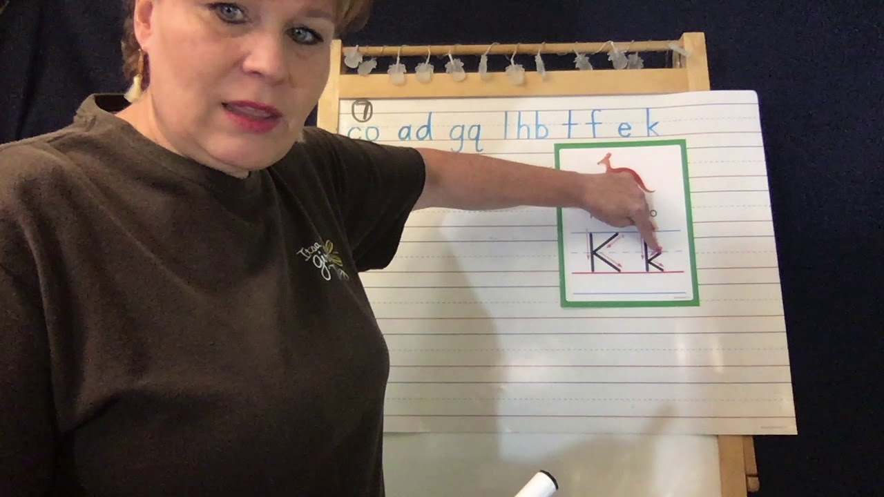 Handwriting k - YouTube
