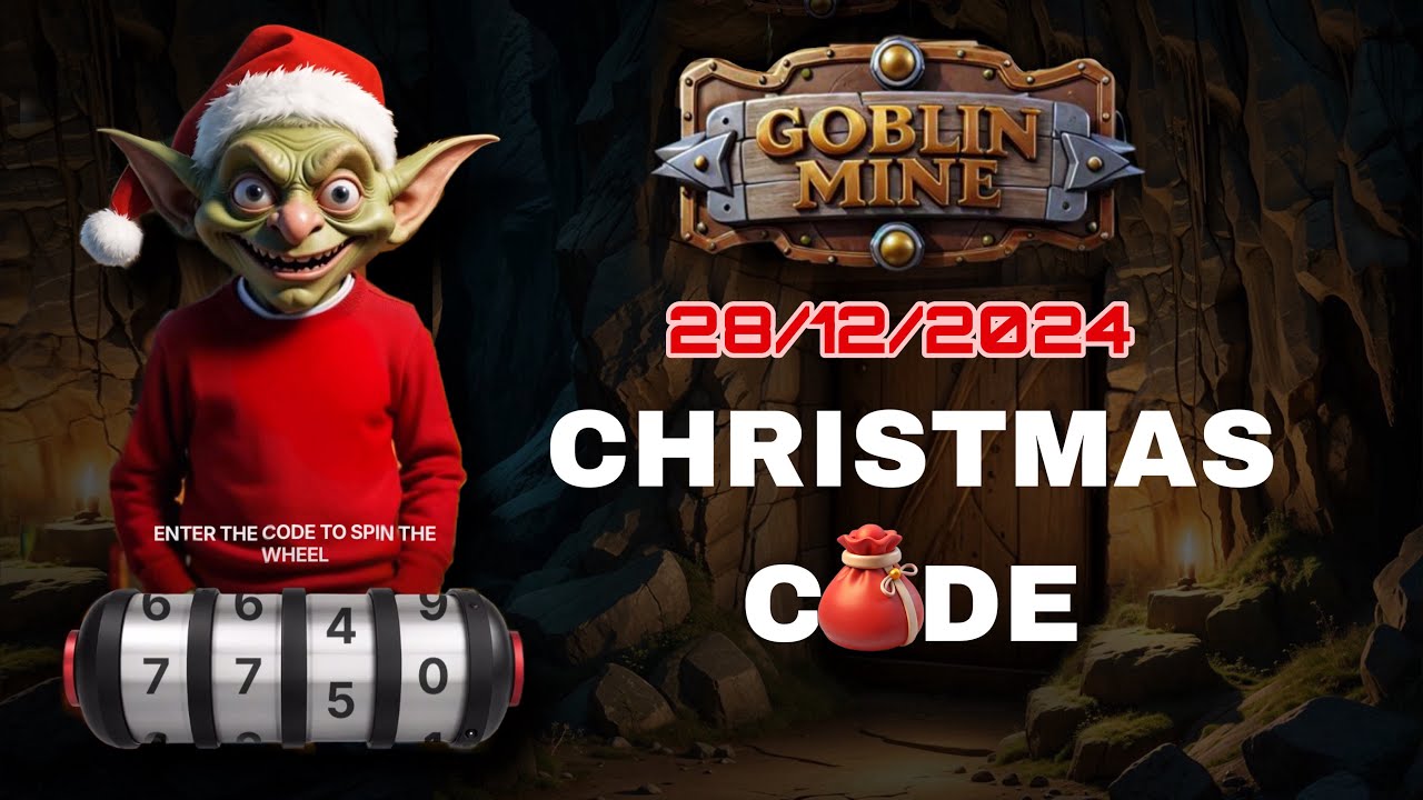 28/12/2024 - Goblin Mine Game Merry Christmas Code كشف كود عجلة الحظ ...