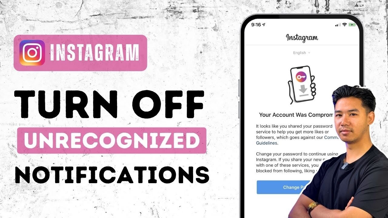 How To Turn Off Unrecognized Login Notifications On Instagram - YouTube