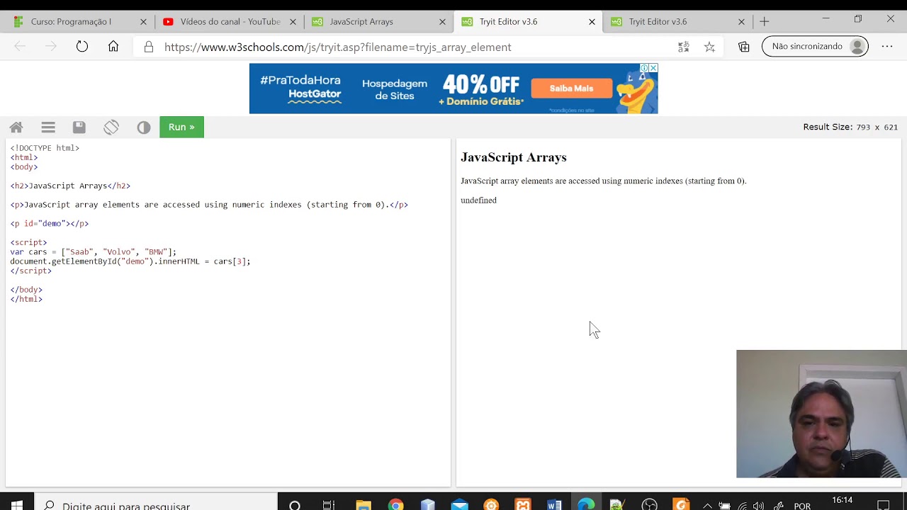 Arrays Javascript Youtube