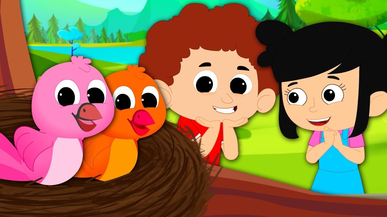 Two Little Dicky Bird | Baby Bird Song | Nursery Rhymes For Kids - YouTube