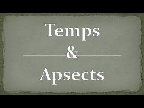 Grammaire : les temps et aspects du verbe - YouTube