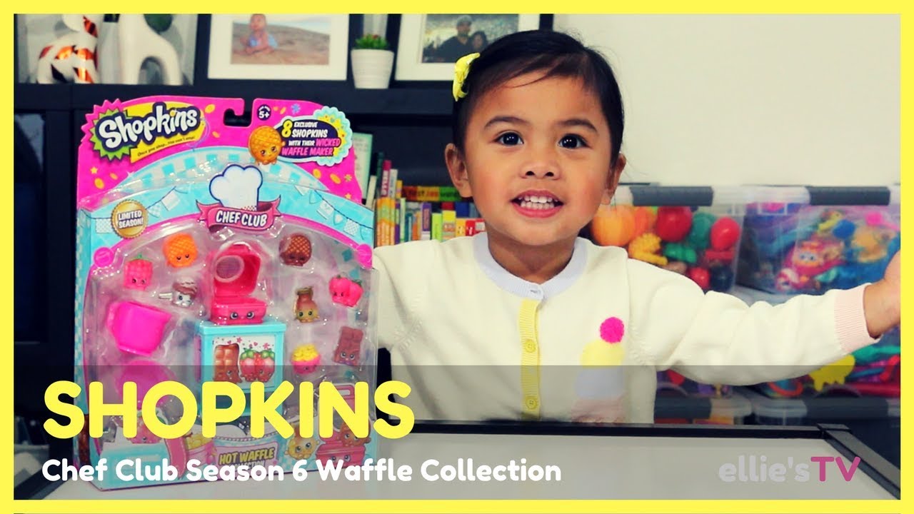 Shopkins Waffle Collection Chef Club Season 6 (Toy Videos for Children ...