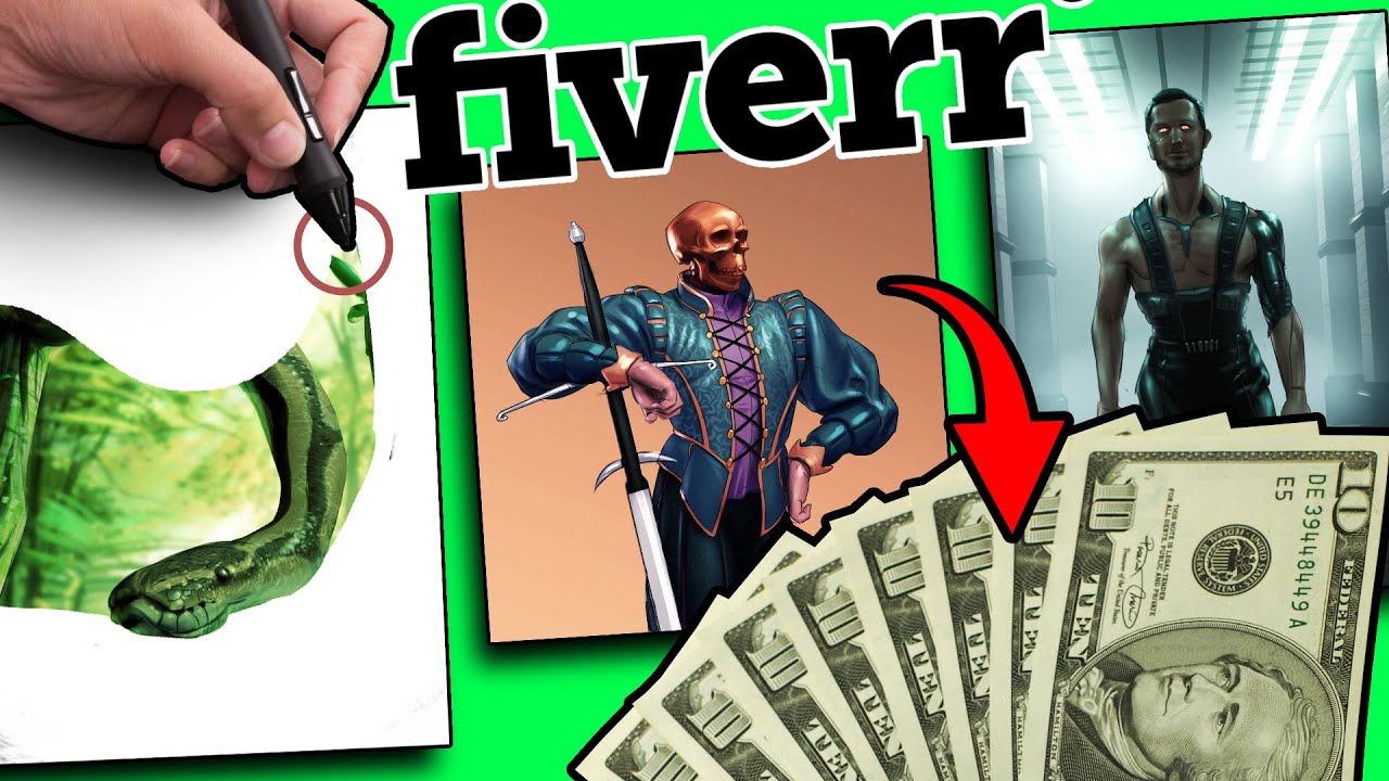 Making 5 EPIC Drawings on Fiverr for DIRT CHEAP (VOL.3 Part 2) - YouTube