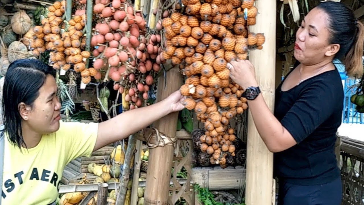 Village Life: Selling Local Fruits Including Unseen Fruits Labunao ...