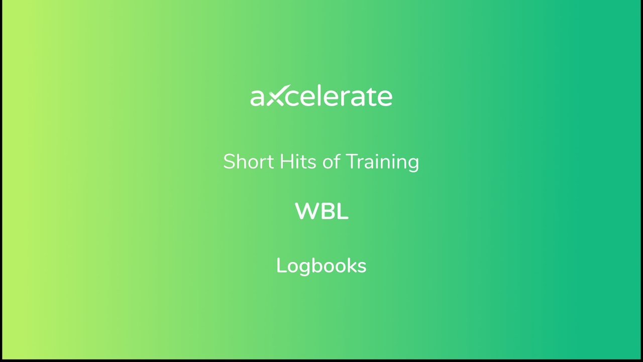 WBL Series: Logbooks - YouTube