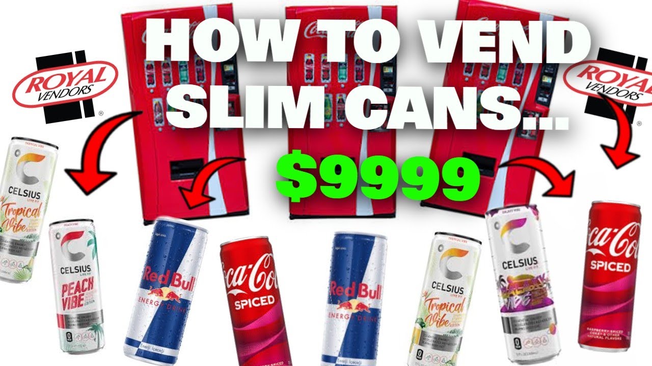 How to Vend Slim Cans In a Royal Vending Machine - YouTube