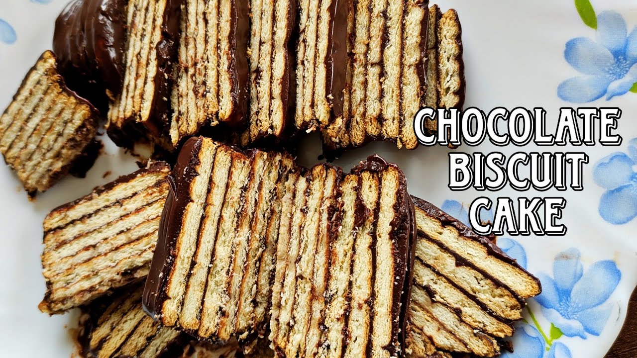 Chocolate Biscuit Cake|10 Min Recipe |Easy No Cooking|Yummy Biscuit ...