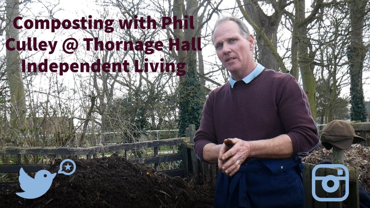 Composting at Thornage Hall Independent Living - YouTube