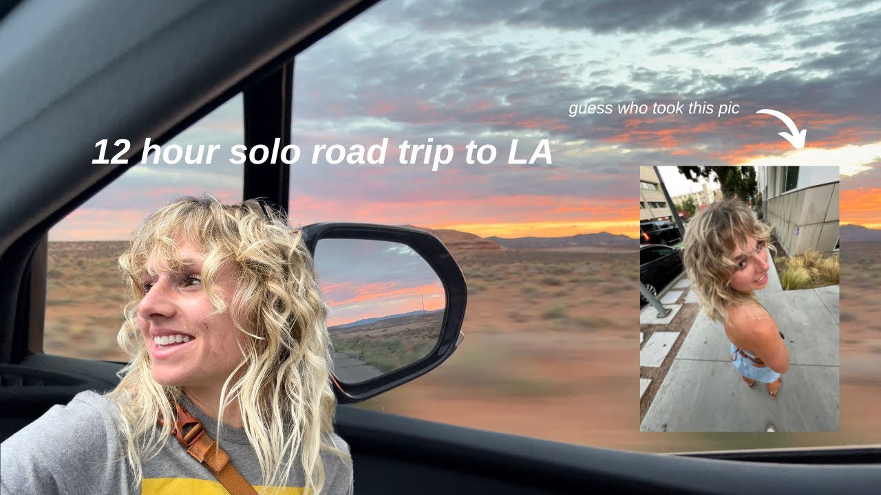 travel vlog: solo road trip back to los angeles - YouTube