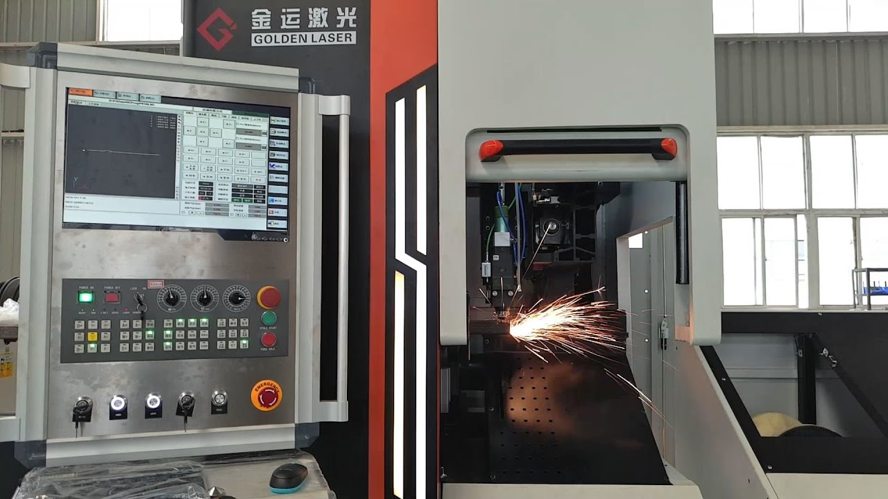 Rectangle Tube Laser Cutting Machine - YouTube