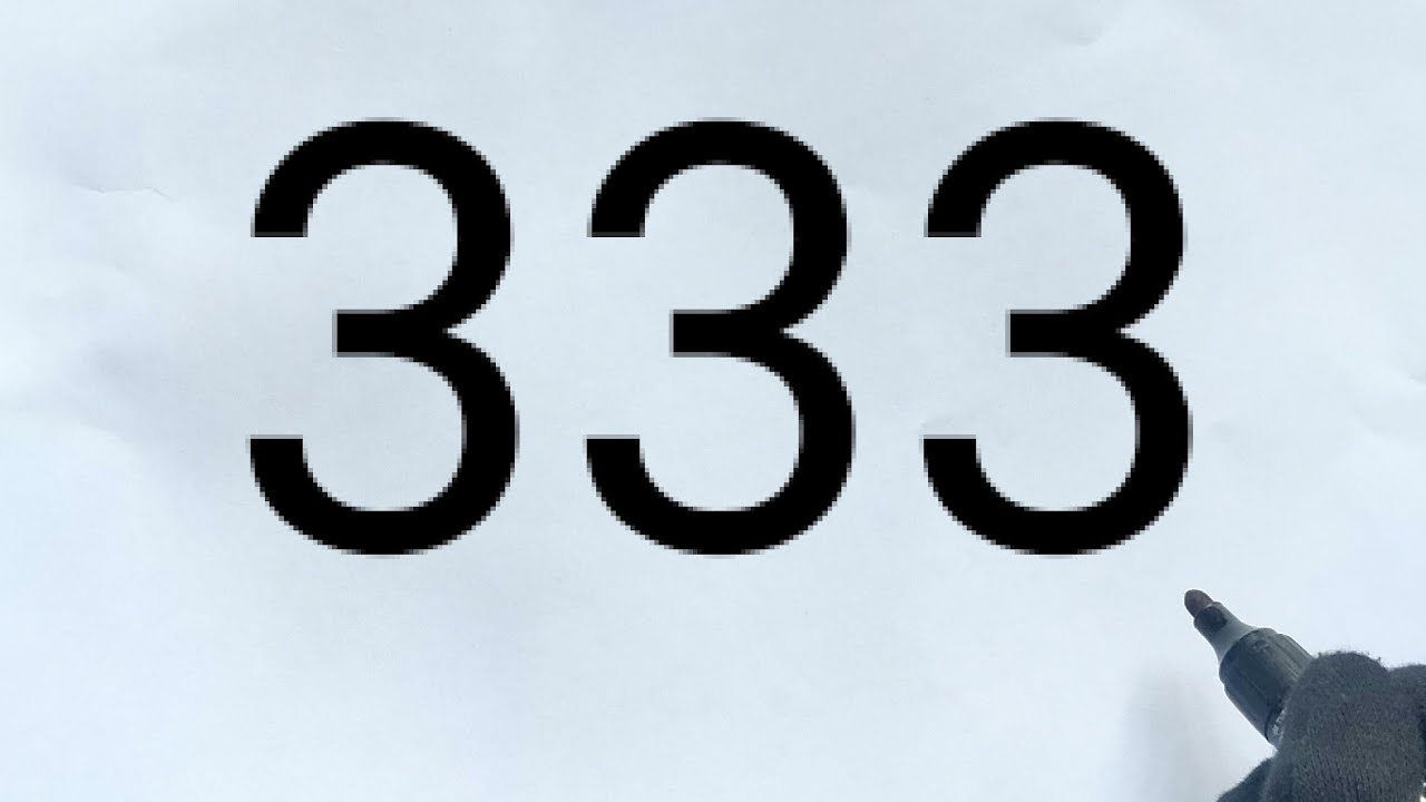 How To Draw Fish 🐠 From Numbers 333 \ easy drawing - YouTube