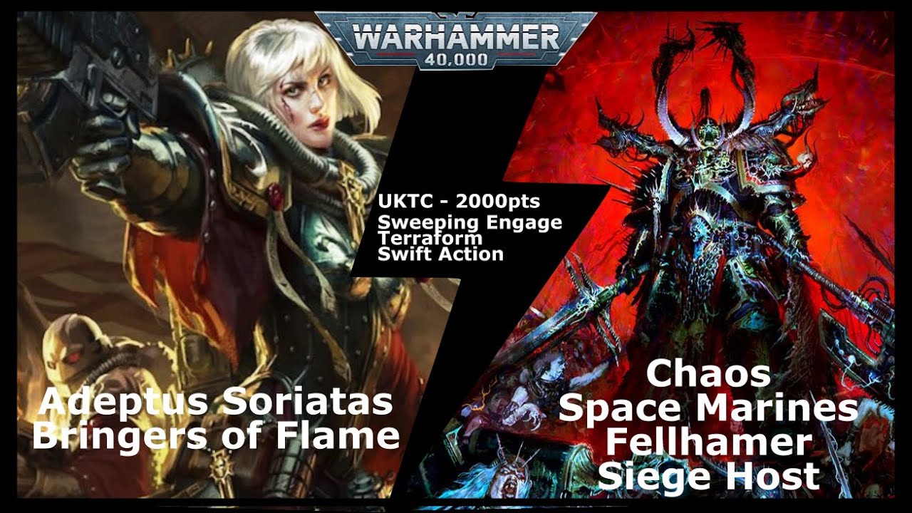 40K STREAM - SoB vs Chaos - 2000pts UKTC - Terraform - Battle Report ...