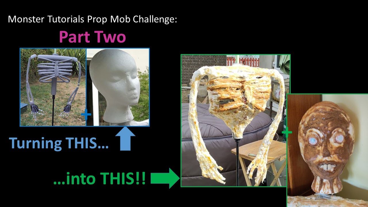Monster Tutorials Prop Mob Challenge Pt 2 - Corpsing the Skeleton ...