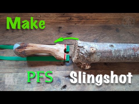 Make a natural PFS slingshot | from tree branch to a beautyful ...
