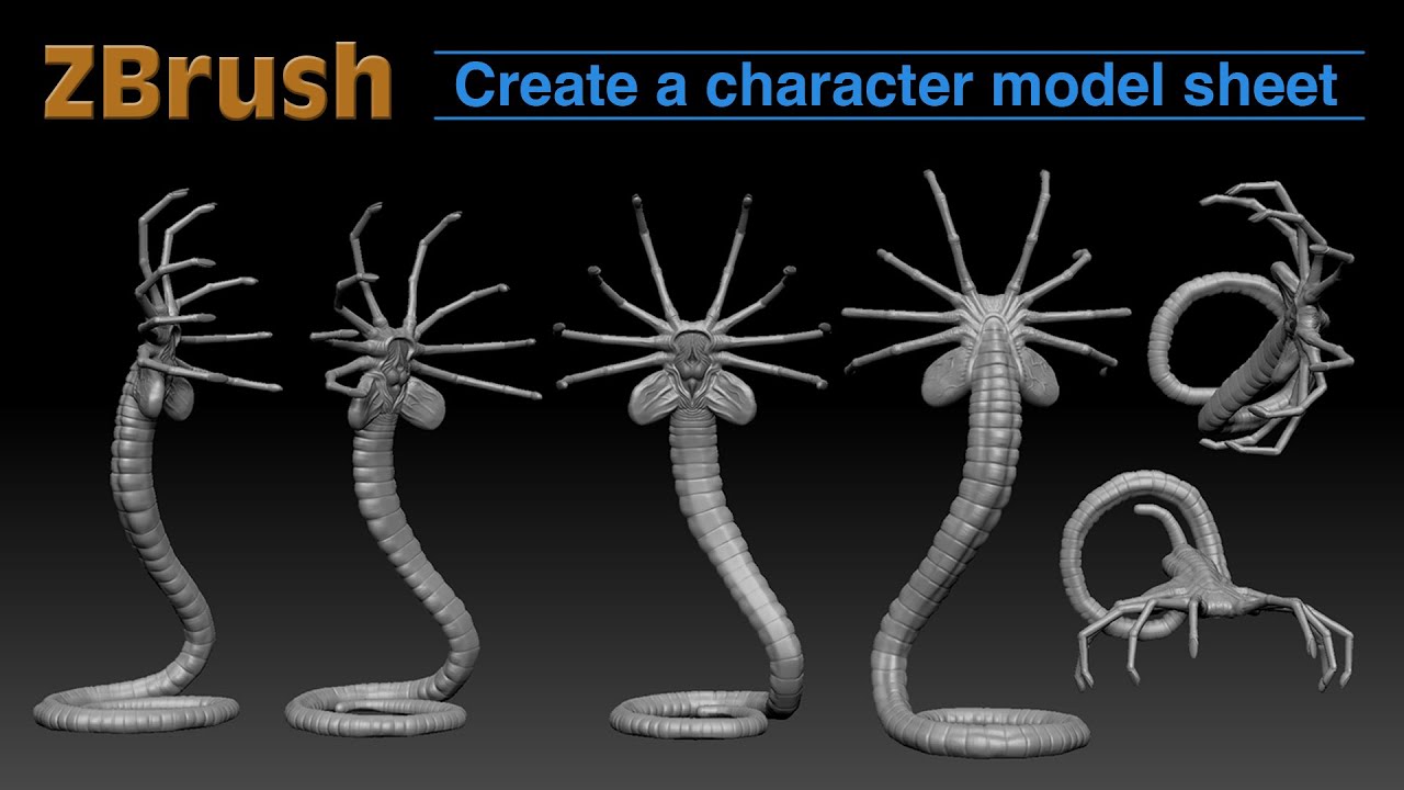 How to create a model sheet in ZBrush tutorial | ZBrush | ZBrush ...