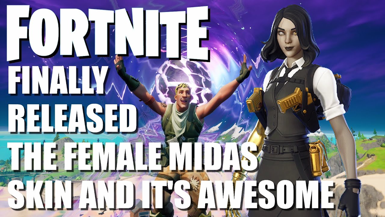 FORTNITE FINALLY RELEASED THE FEMALE MIDAS SKIN AND IT'S AWESOME - YouTube